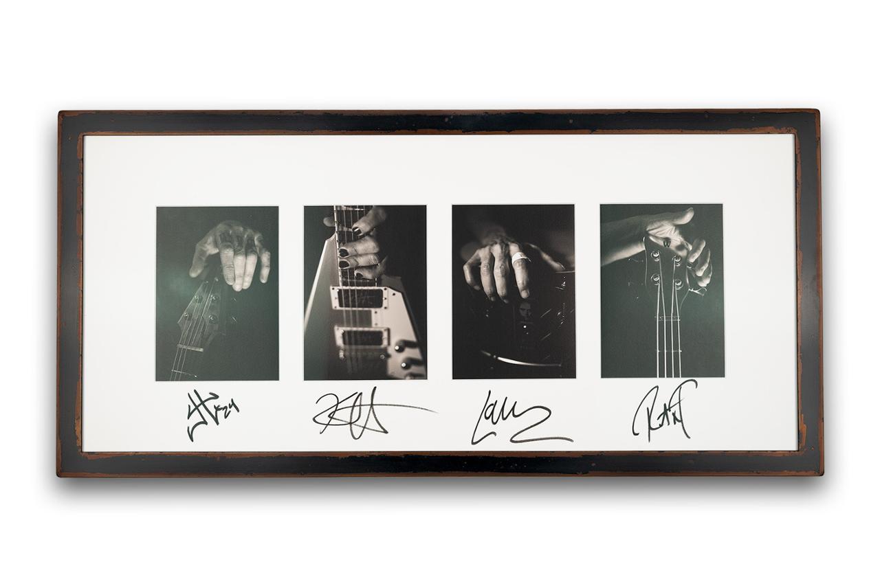**Metallica Signed Framed Hand Portrait Set** | Powered by Givergy