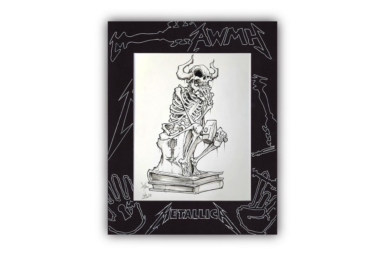 **Original Squindo Metallica Scholars Drawing** | Powered by Givergy